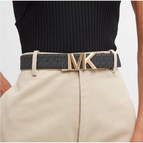 MICHAEL Michael Kors | Accessories | Michael Kors Mk Belt Black Brown ...